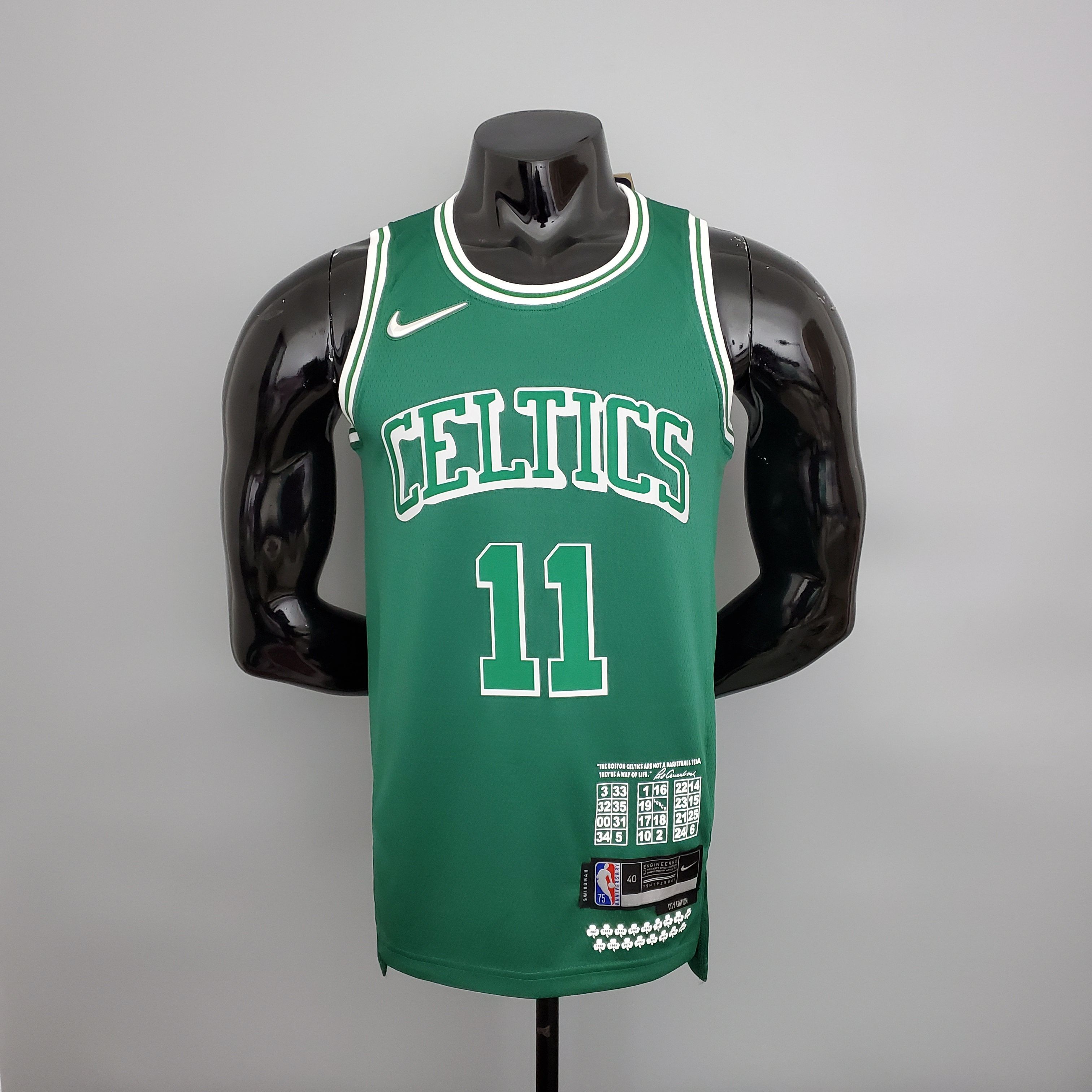 Boston Celtics Silk irving 11 Especial 75 Anos | ATACADO ESPORTIVO