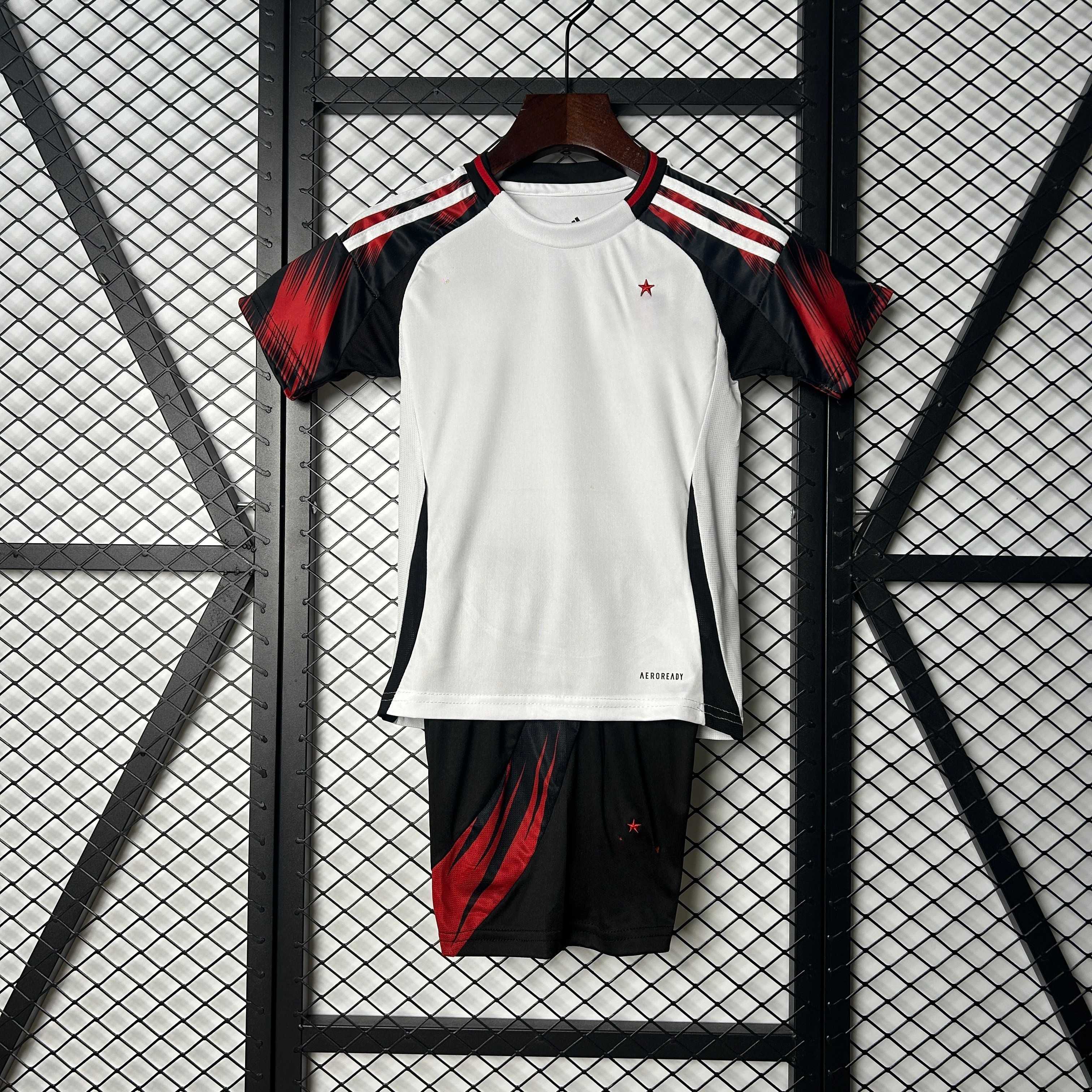 Conjunto Infantil Flamengo Away II 25/26 - Branco | ATACADO ESPORTIVO