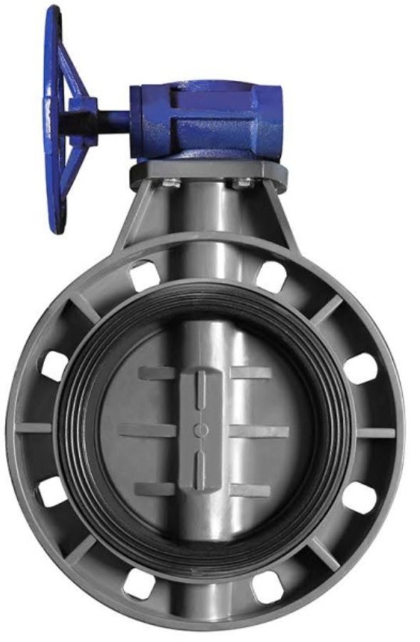 Válvula Borboleta PVC-U com volante - Tamanho: 8” 8 furos | GOTA CERTA ...