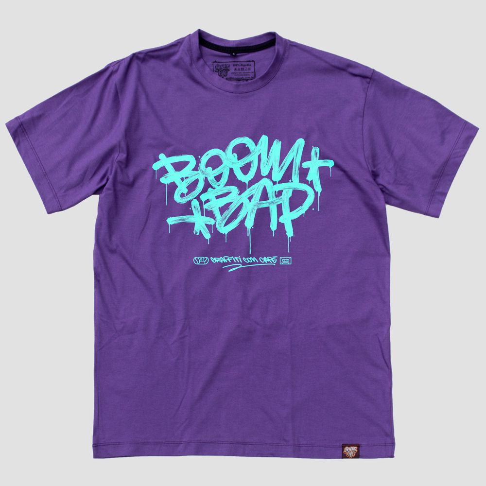 Camiseta BOOM BAP - Roxa | Graffiti com Café