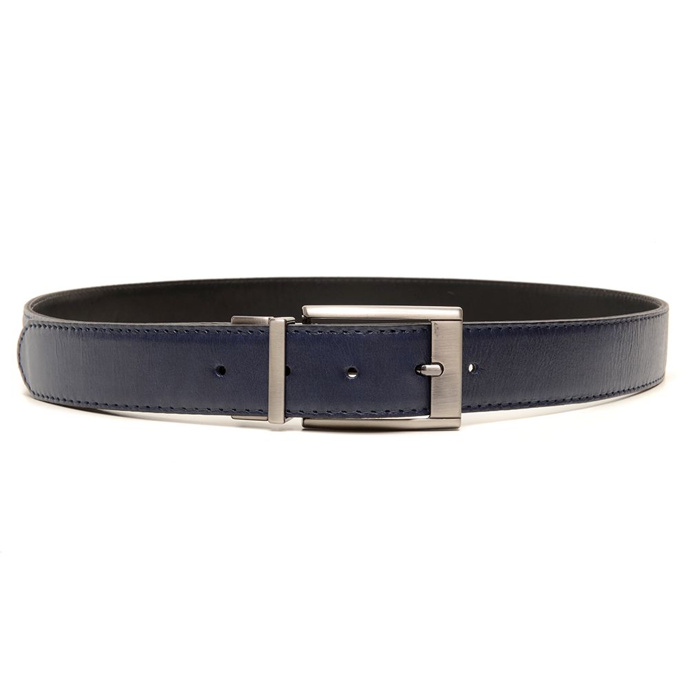CINTO MASCULINO DUPLA FACE AZUL | Grife Couro