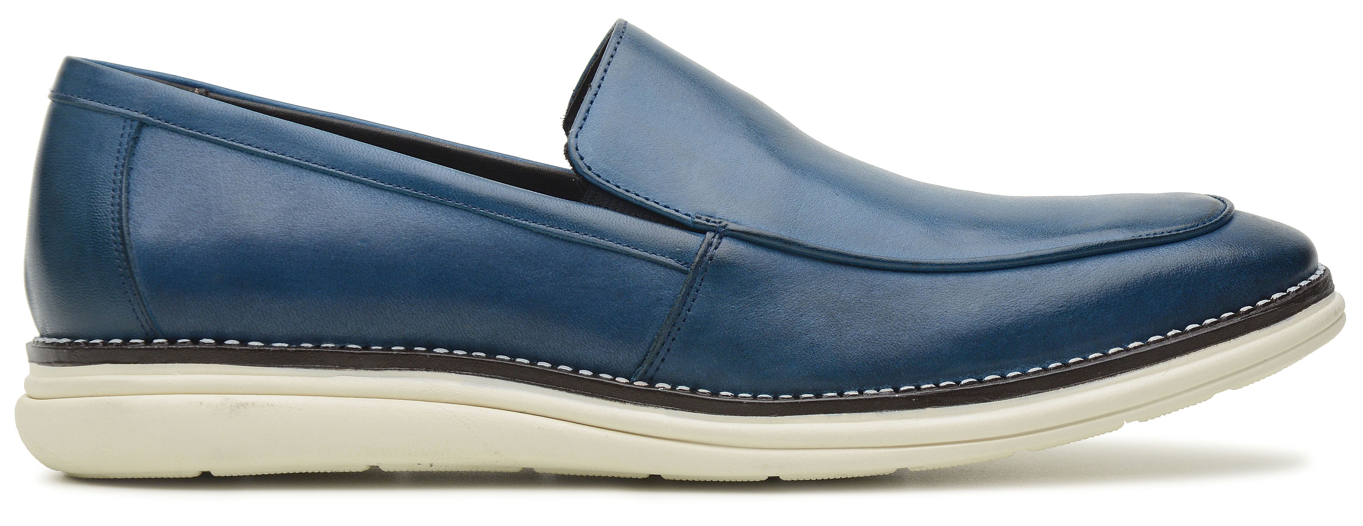 Sapato Casual Masculino Loafer Moscou Blue | Grife Couro