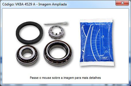 Kit de Rolamento Roda Traseira - SKF VKBA 4529 A (Versailles, Cordoba ...