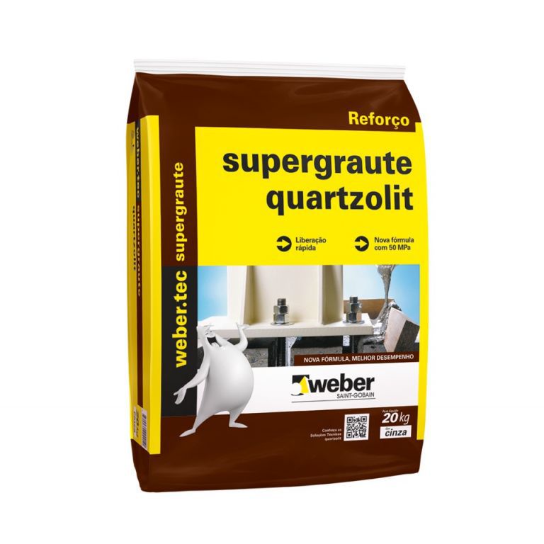 GROUT SUPERGRAUTE 20KG QUARTZOLIT | Impermix | Materiais de Construção