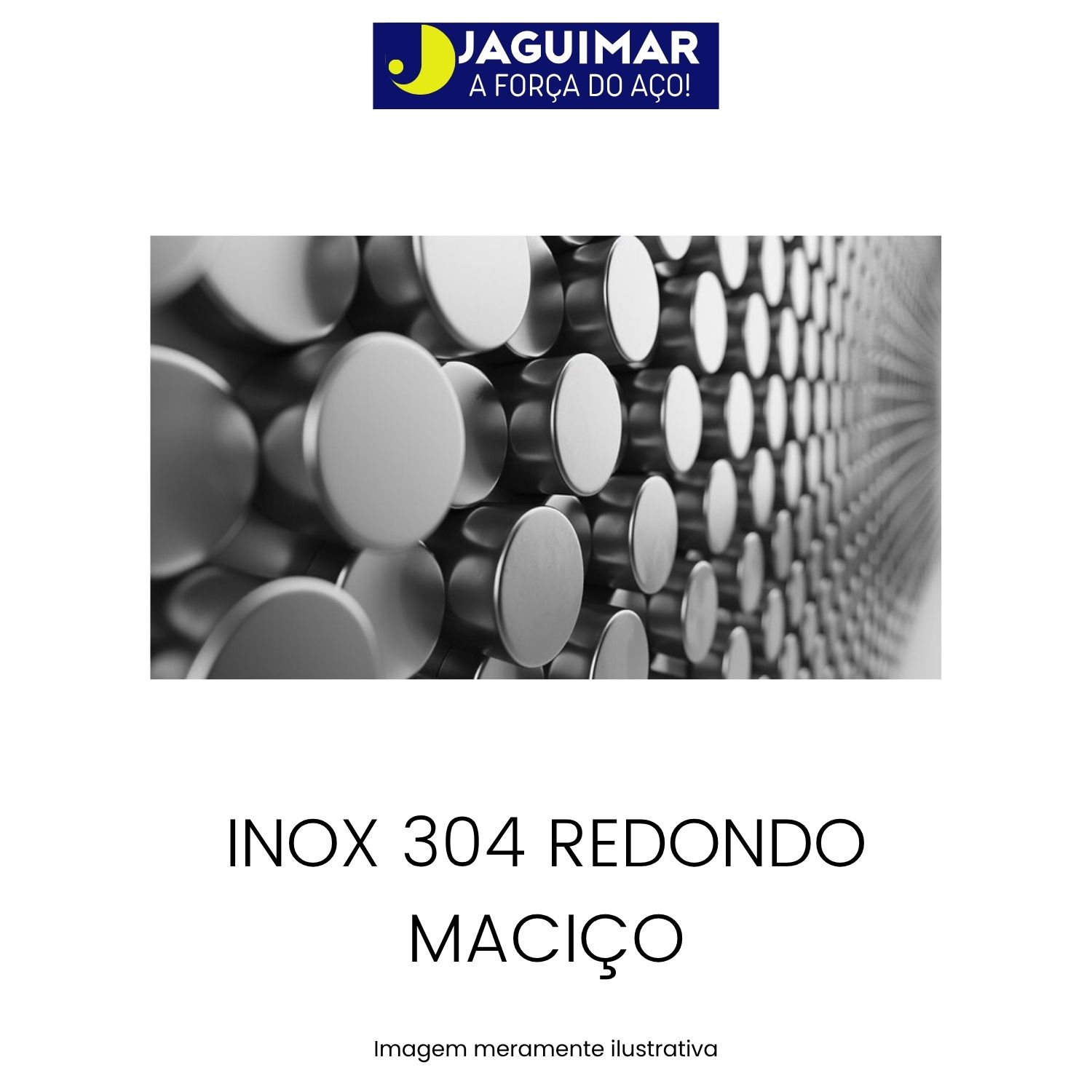 AÇO INOX 304 MACIÇO REDONDO 3/16" (4,75 MM) | JAGUIMAR AÇOS E METAIS