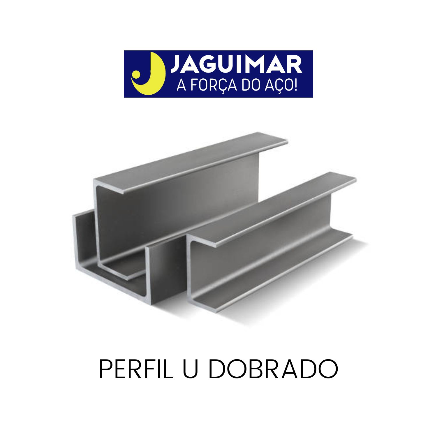 VIGA U DOBRADA 4" x 1/4" (100,00 X 6,35 MM) | JAGUIMAR AÇOS E METAIS