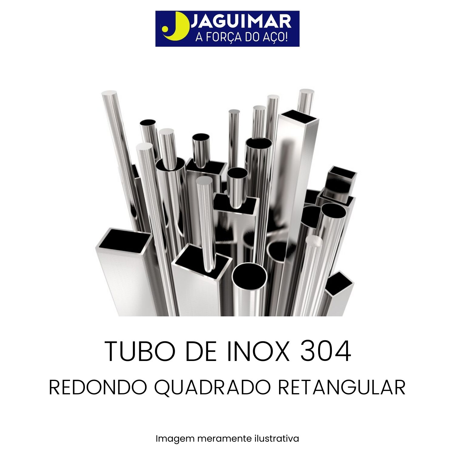 TUBO INOX 304 RETANGULAR 30 X 20 X 1,5 MM | JAGUIMAR AÇOS E METAIS