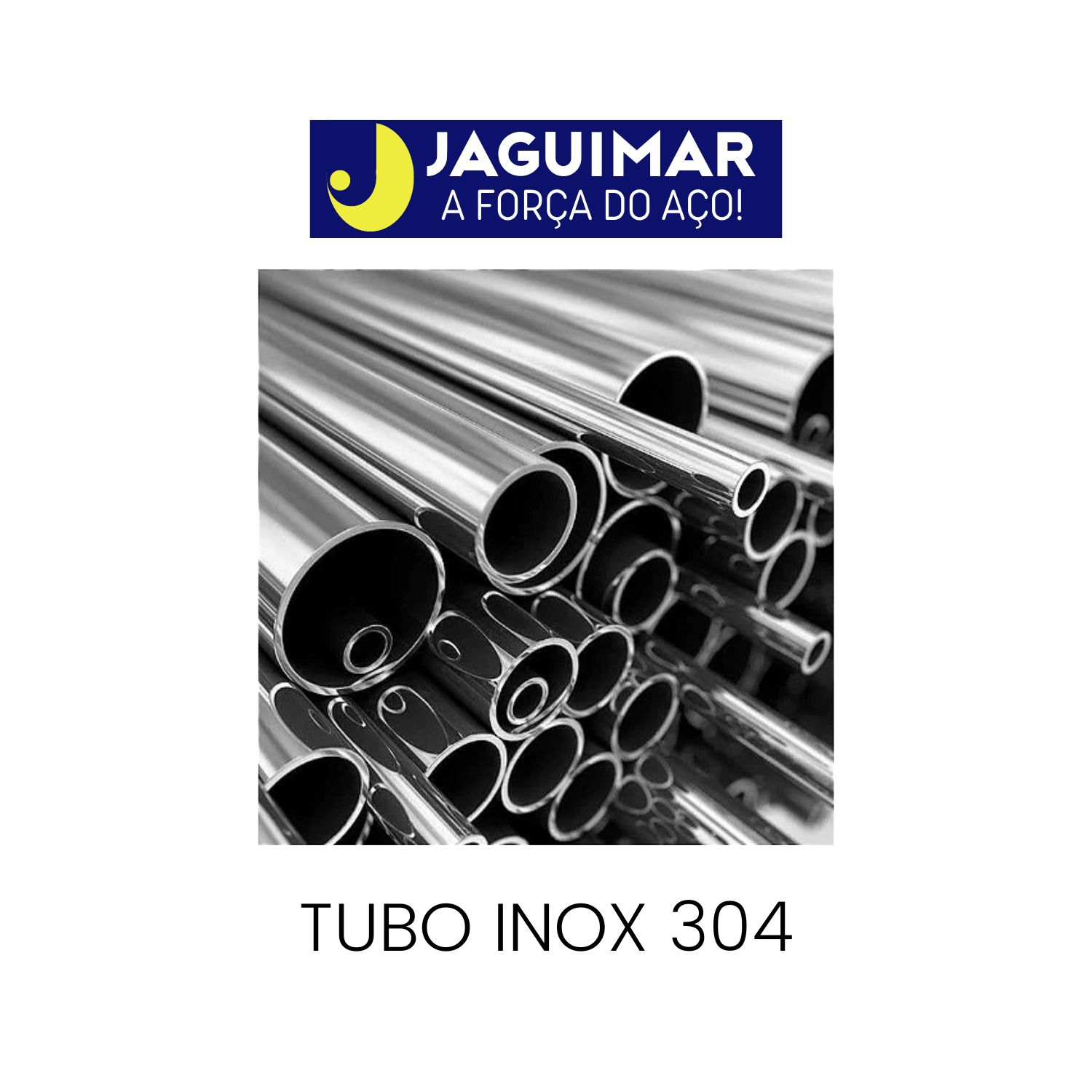 TUBO INOX 304 REDONDO 1/2" x #18 (12,70 X 1,20 MM) | JAGUIMAR AÇOS E METAIS