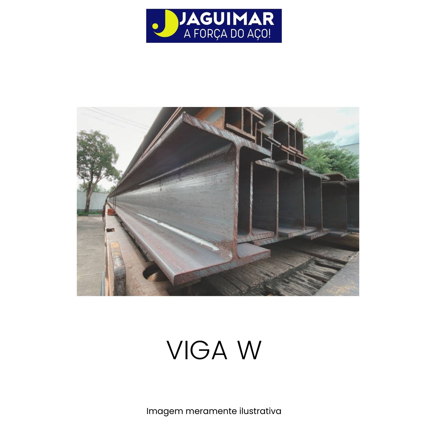 VIGA W 200,00 X 32,50 X 6,40 X 134,00 MM | JAGUIMAR AÇOS E METAIS