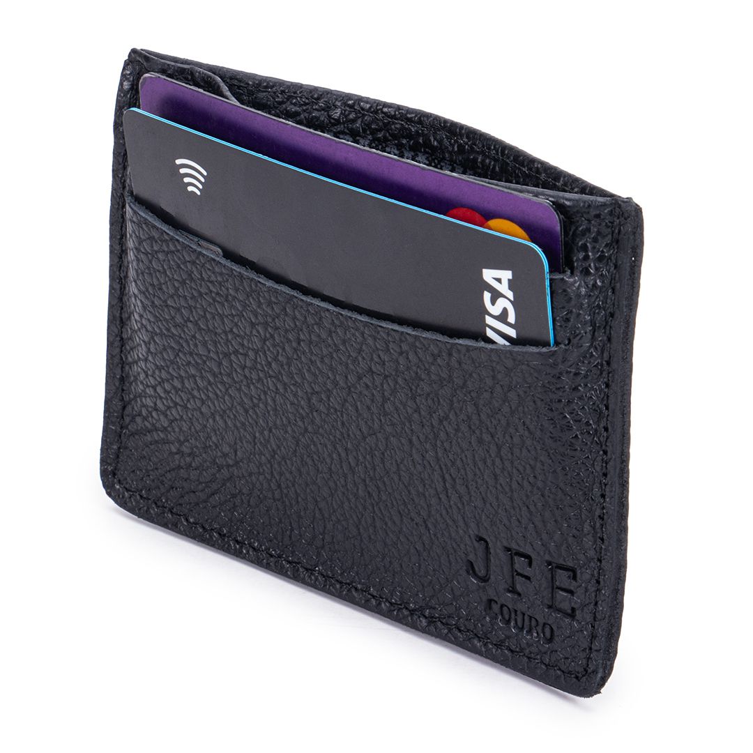 Porta Cartão Compacto em Couro Legítimo | JFECOURO