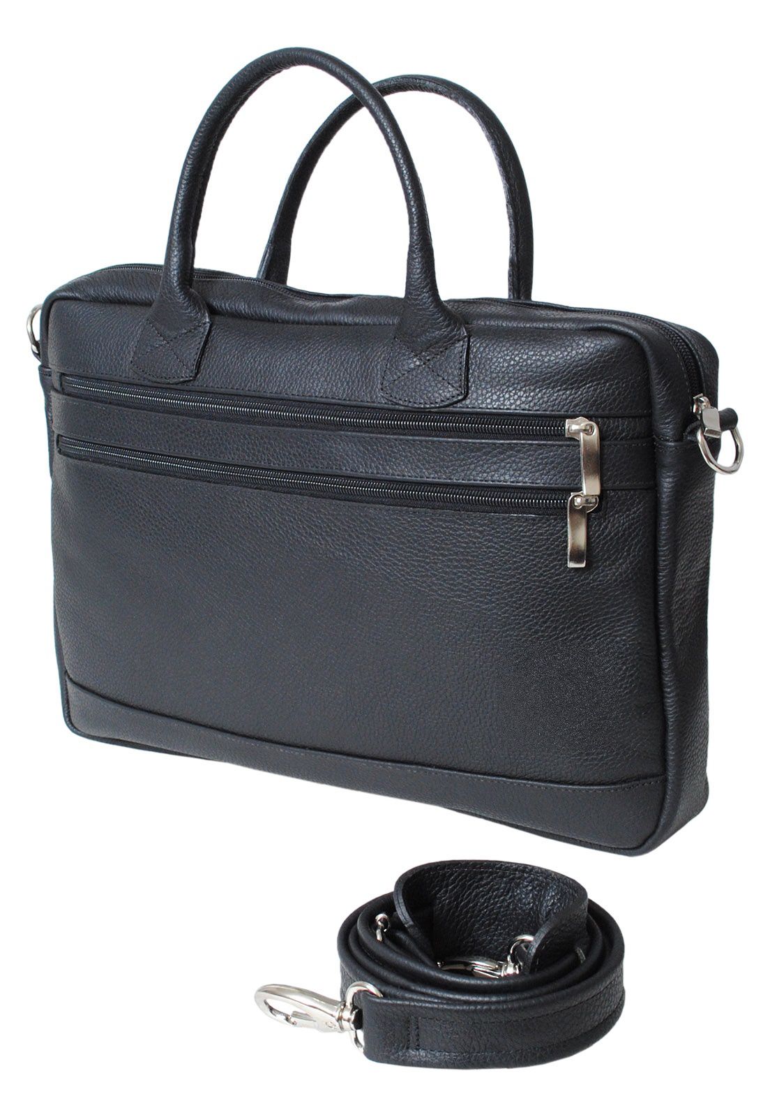 Pasta Executiva Compacta em Couro Para Notebook | JFECOURO