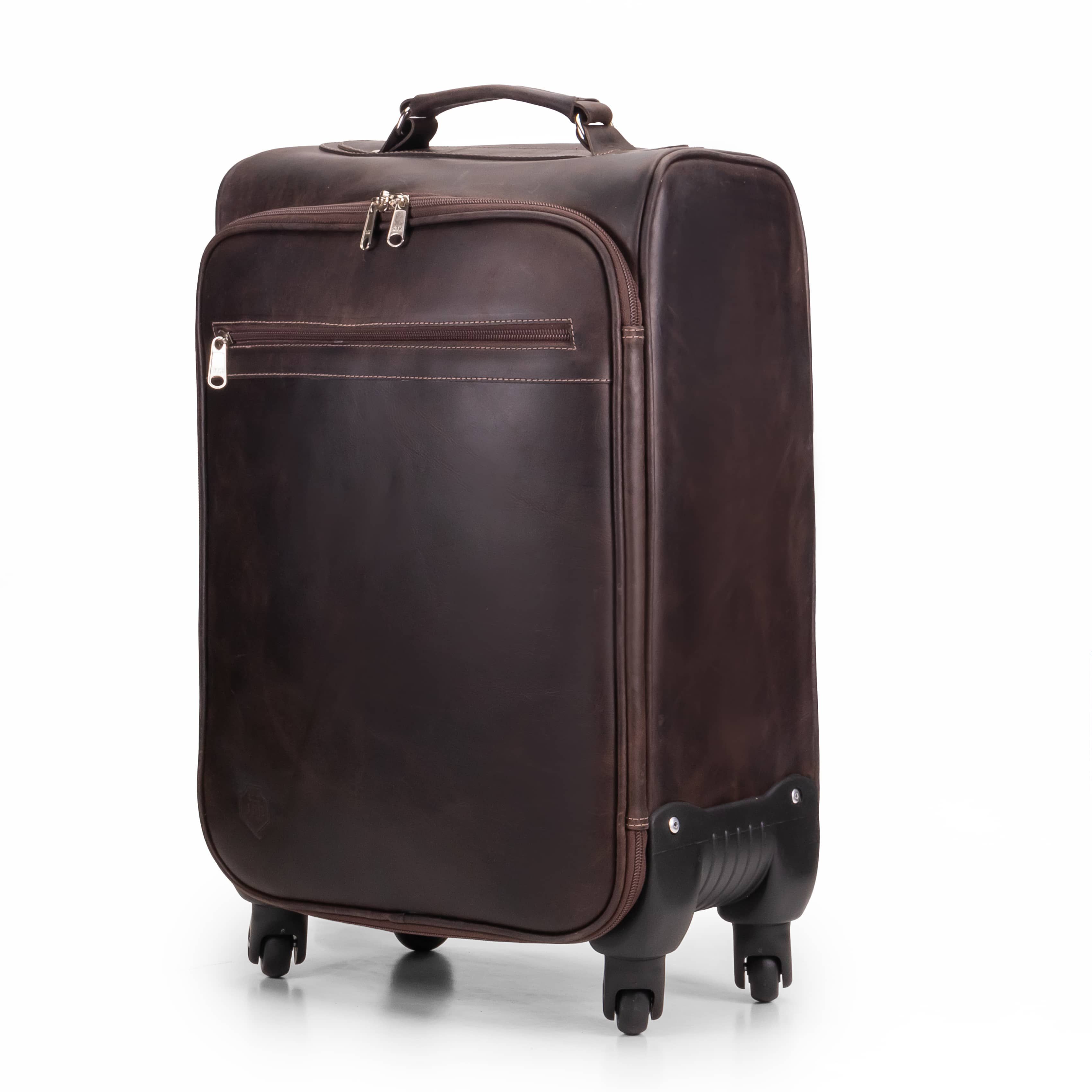Mala de Viagem Com Rodinha 360° em Couro Legítimo | JFECOURO