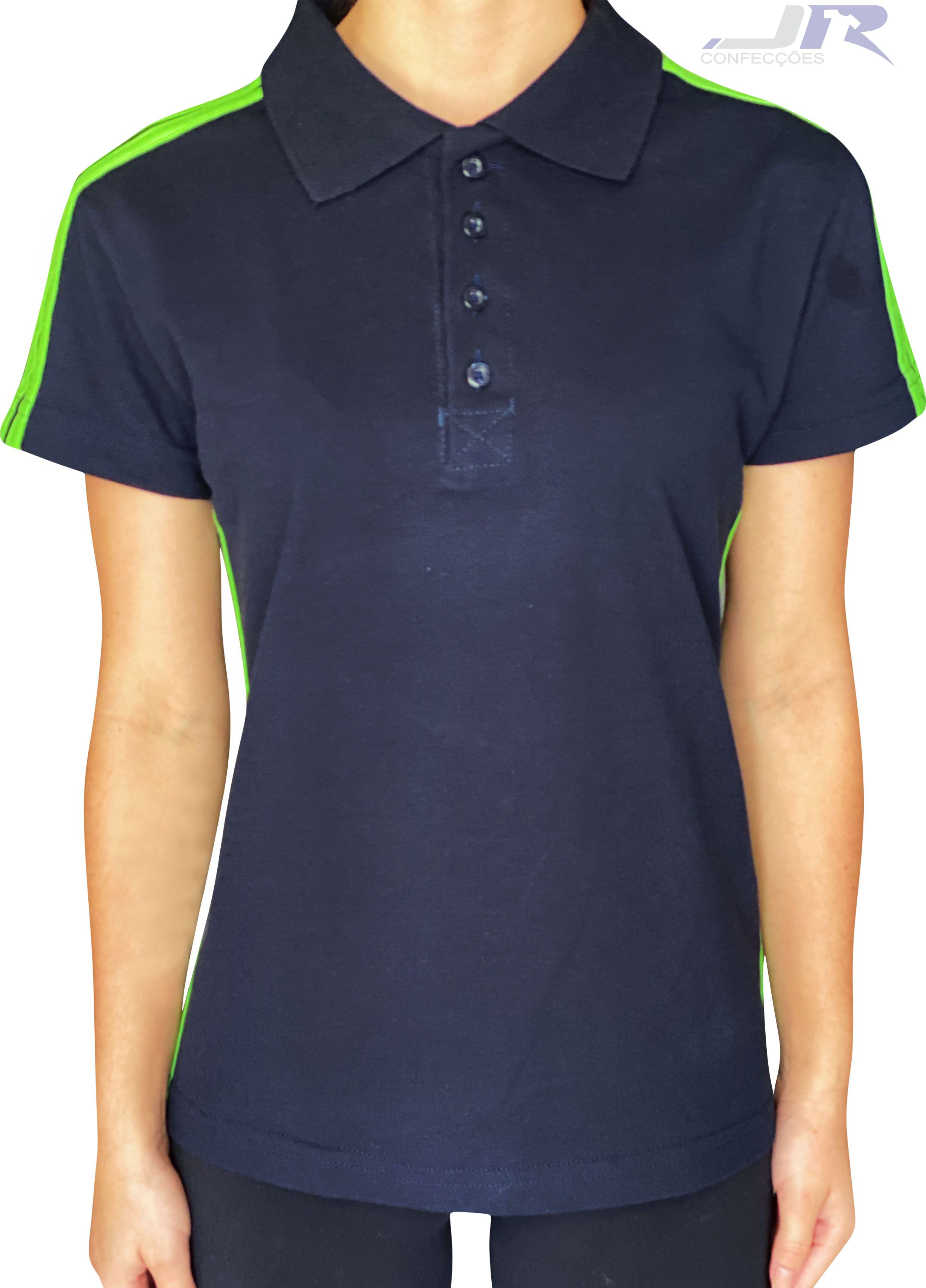 Baby Look Polo c/ 2 tiras clr | JR Confeções