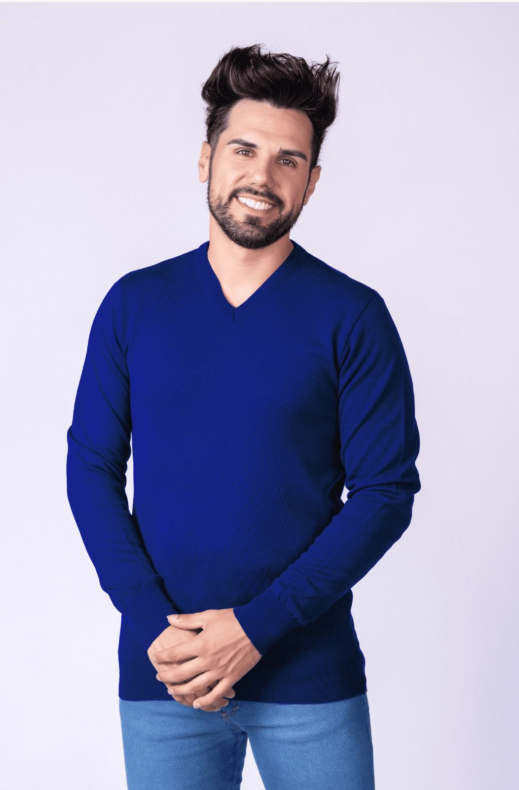 Suéter Masculino 2 Cabos - Azul Royal | KantyLan