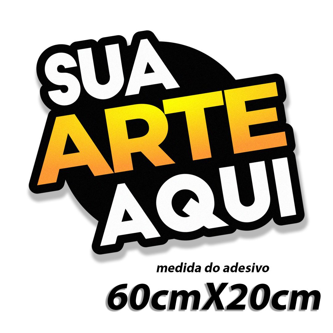 Adesivo com sua logo 60x20 kit c/100 | KRadesivos