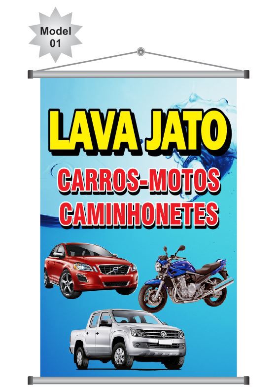 Banner lava jato mod.1400 | KRadesivos