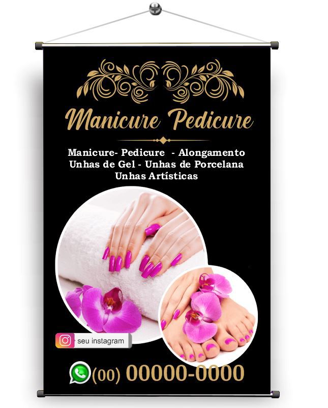 Banner Manicure pedicure mod.44 | KRadesivos