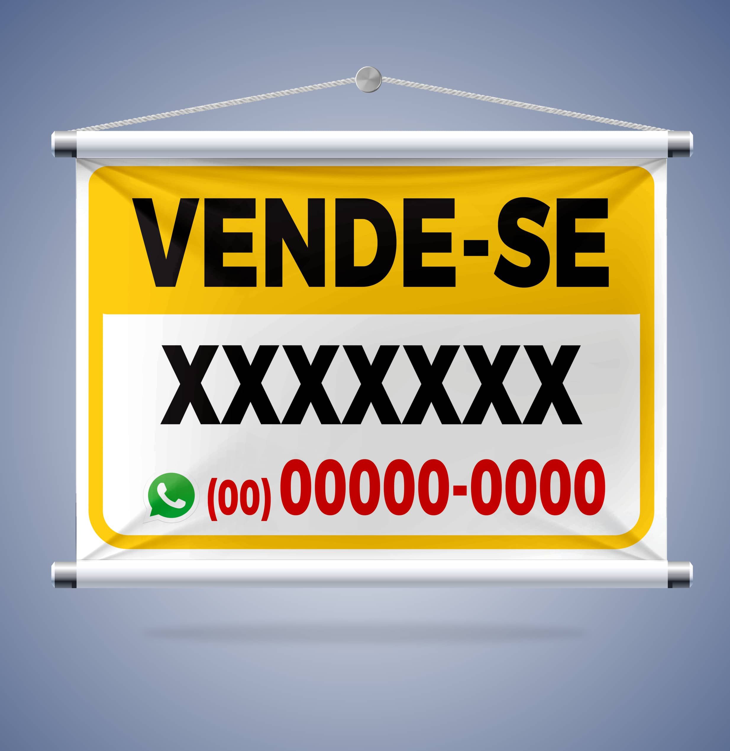 Banner Vende-se 40x30cm | KRadesivos