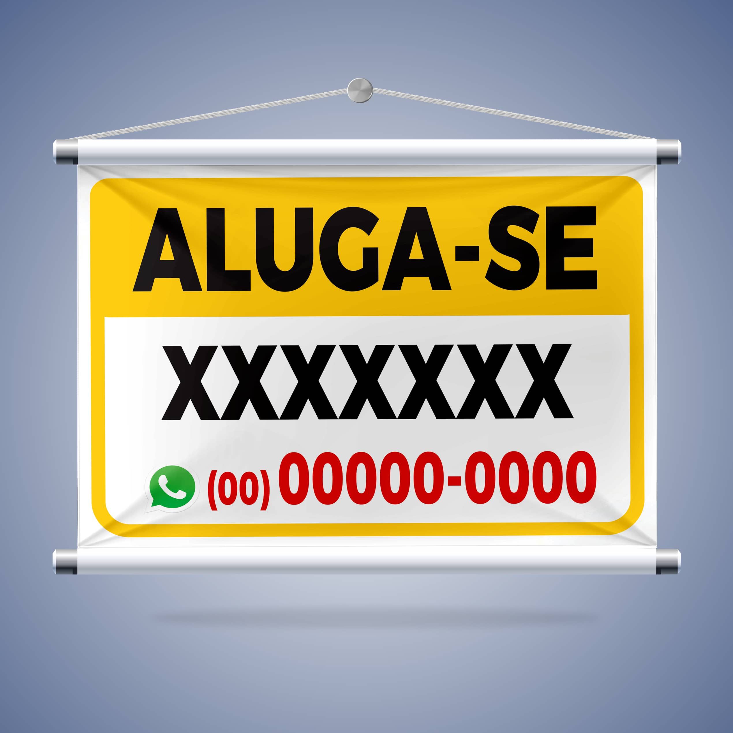 Banner Aluga-se 50x40cm | KRadesivos