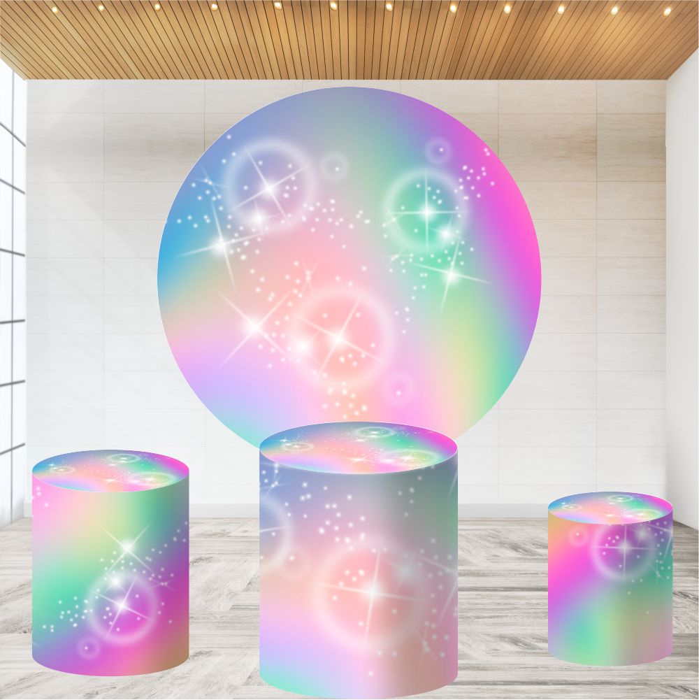 Painel Redondo e Capas Arco Íris | Genial Mix