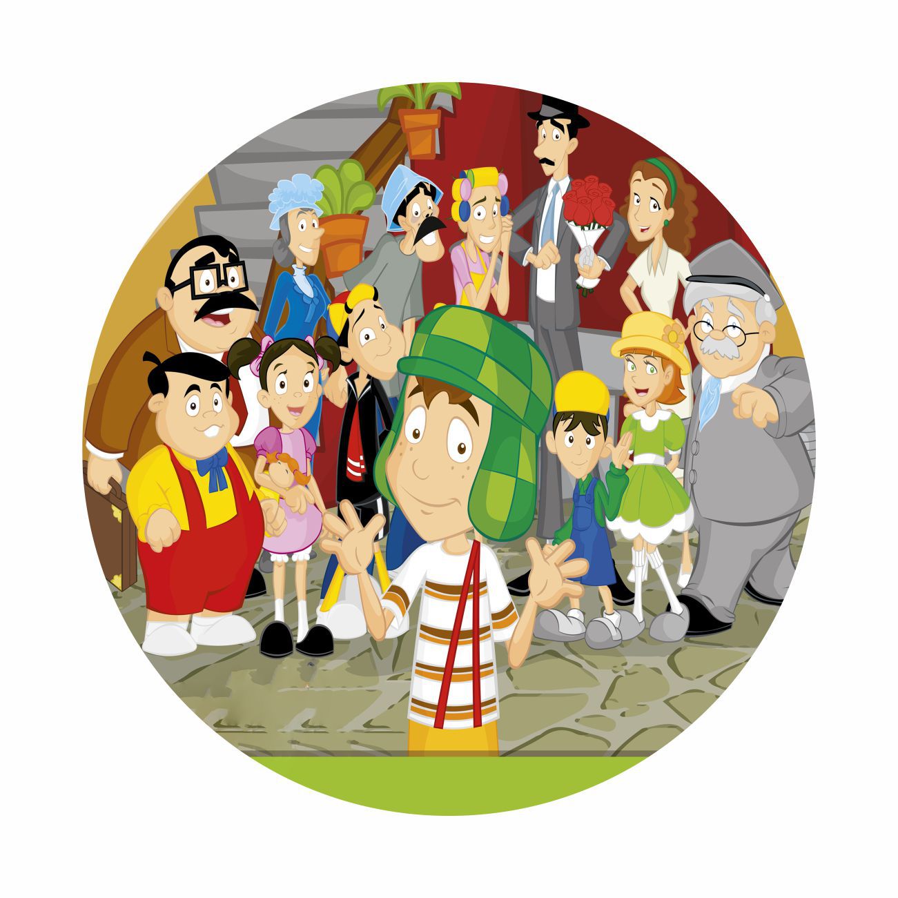 Painel Redondo Tardezinha - 1,50 x 1,50 | Genial Mix