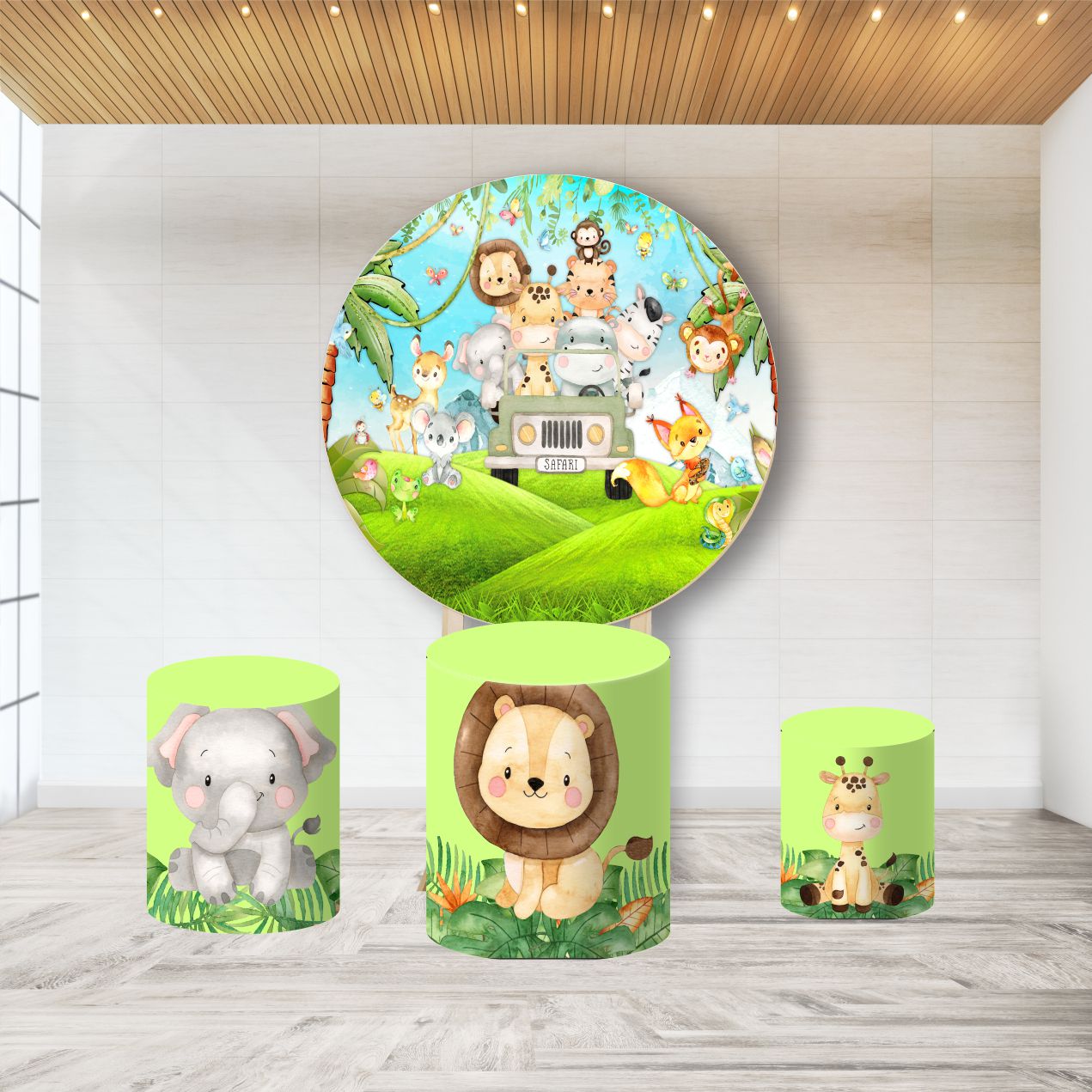 Painel Redondo e Capas de cilindros Safari | Genial Mix