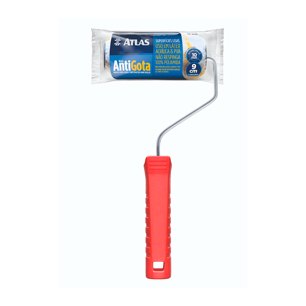 Rolo de Lã 09cm Atlas 321 Antigota - Loja Gomes