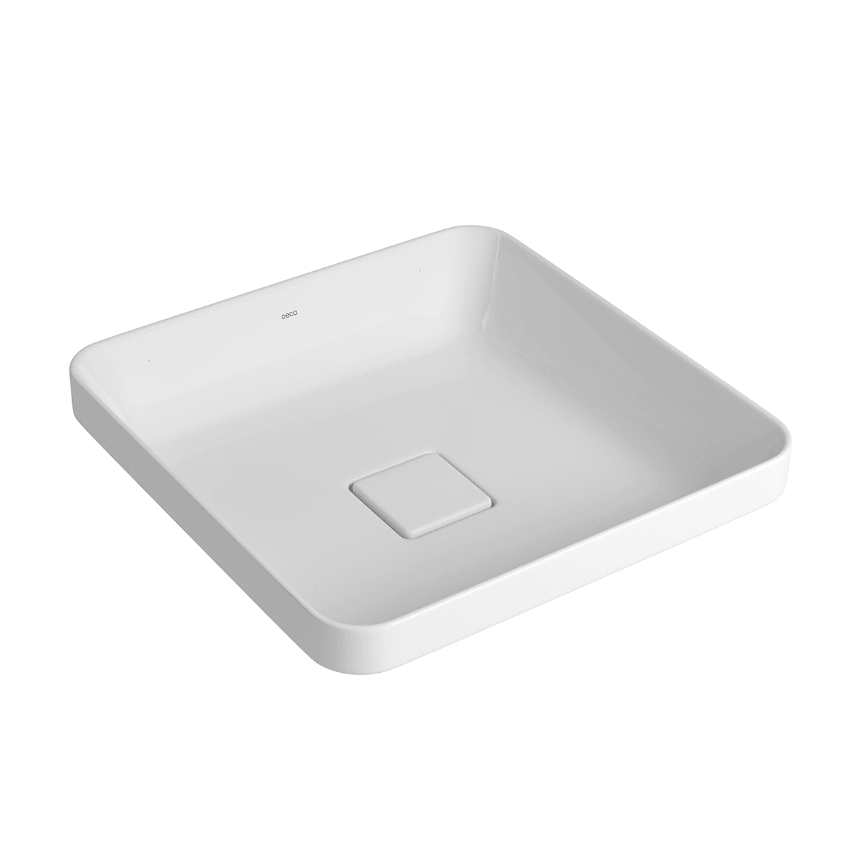 Cuba Deca Sobrepor Quadrada 40cm L21040 17 Branco - Loja Gomes