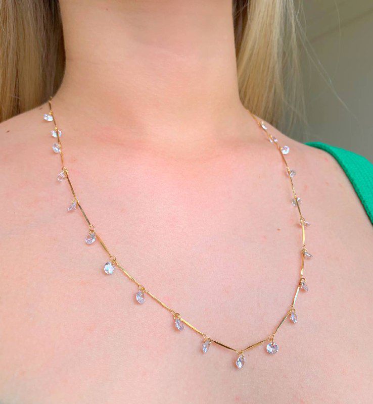 Colar Alongado com Detalhe de Ponto de Luz 60cm com 10cm de Extensor ...