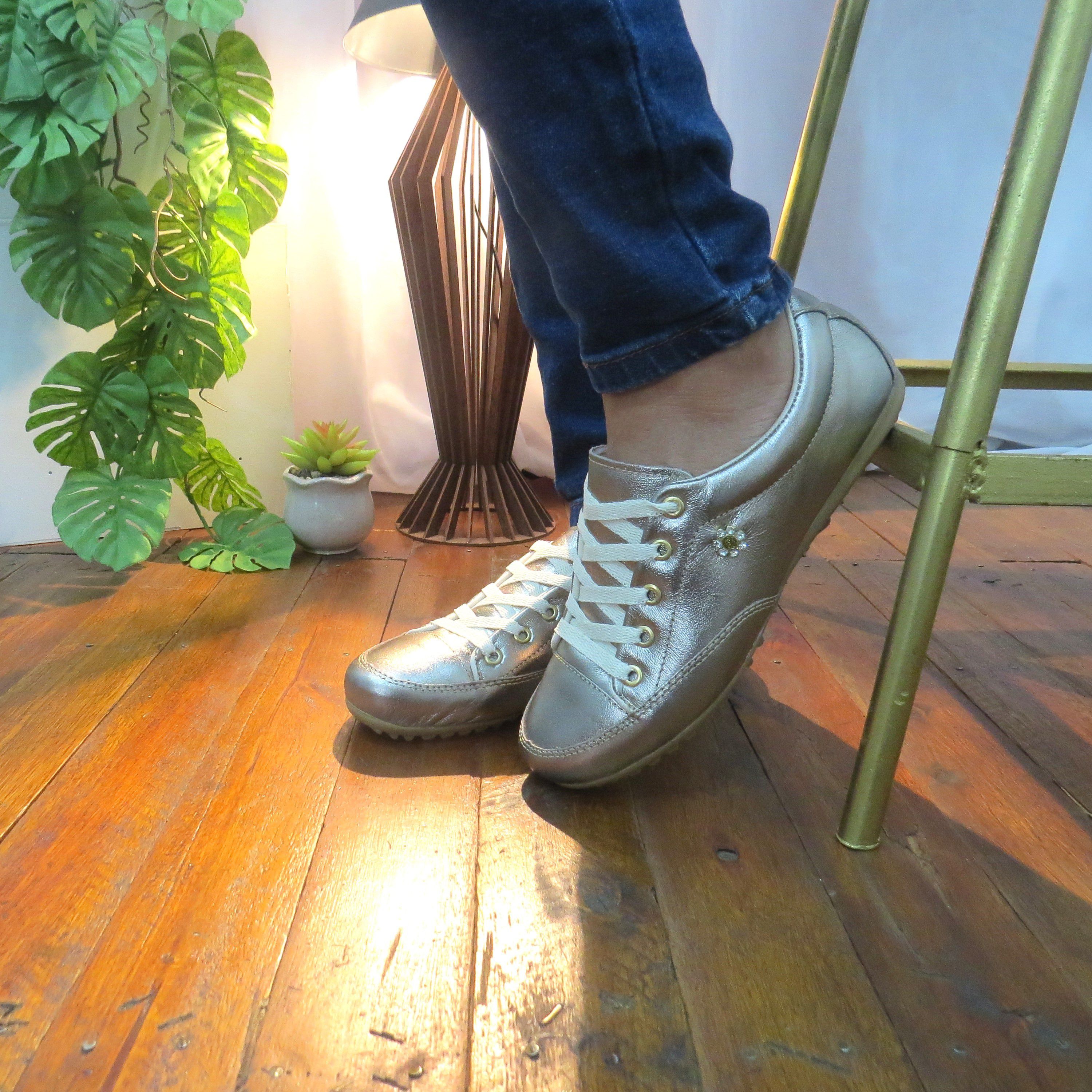 Tênis Casual Couro Legítimo | Loja Miuzzi