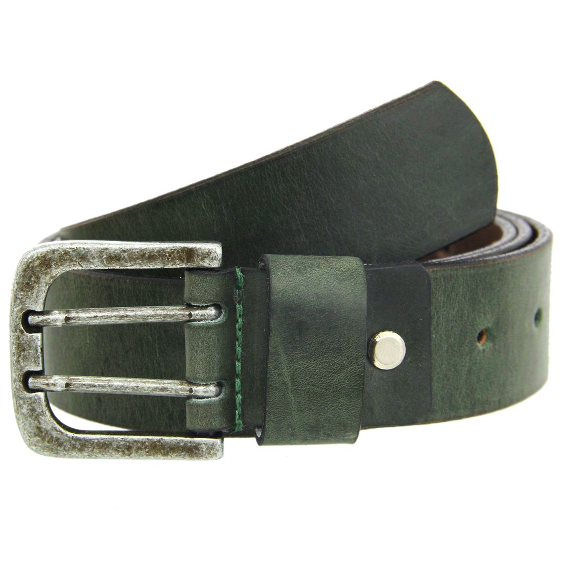 Cinto masculino casual 4 cm de largura fivela de pino duplo couro ...