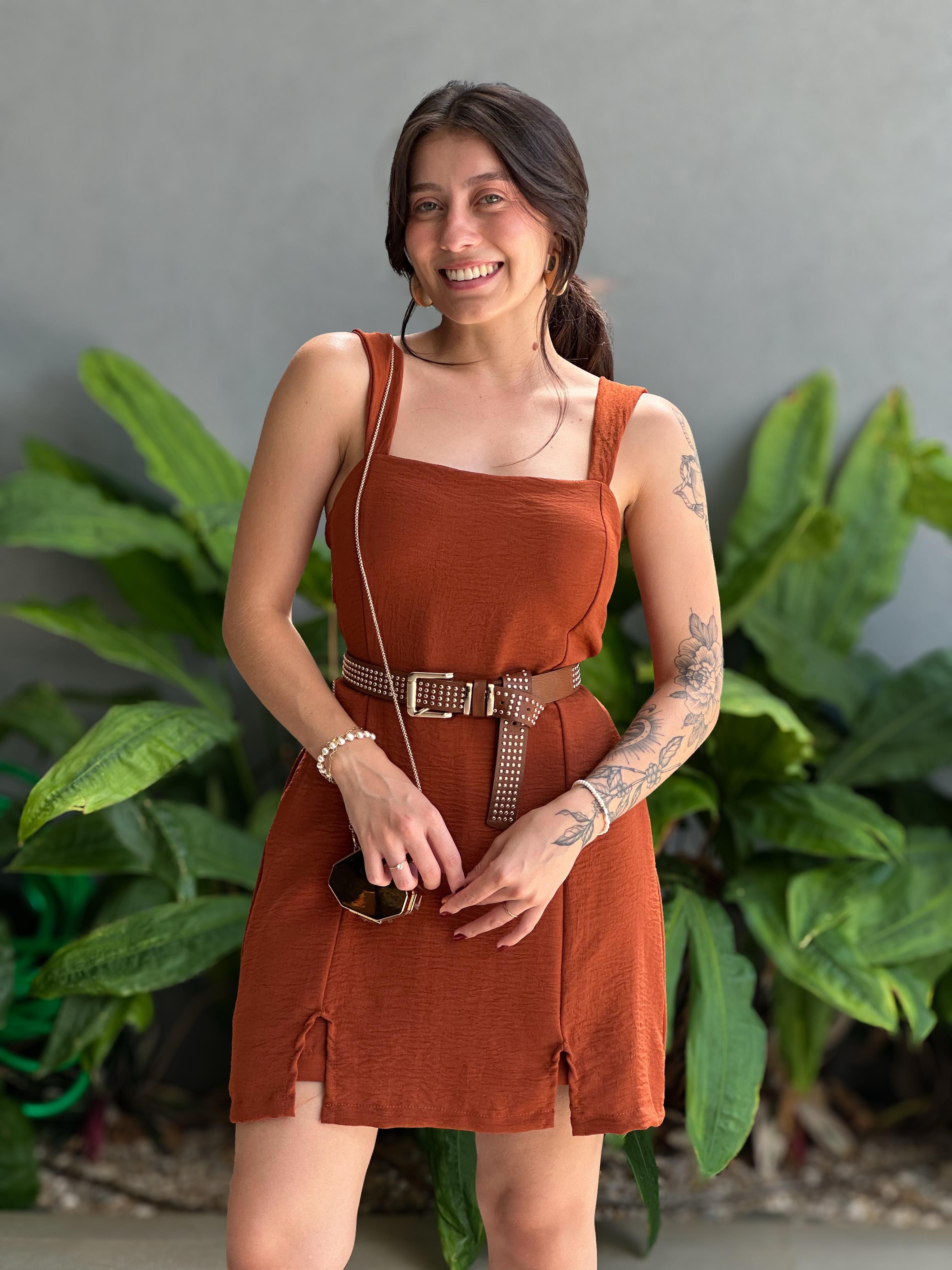 Macaquinho Jaqueline TERRACOTA | LOJA TUTTI FRUTTI