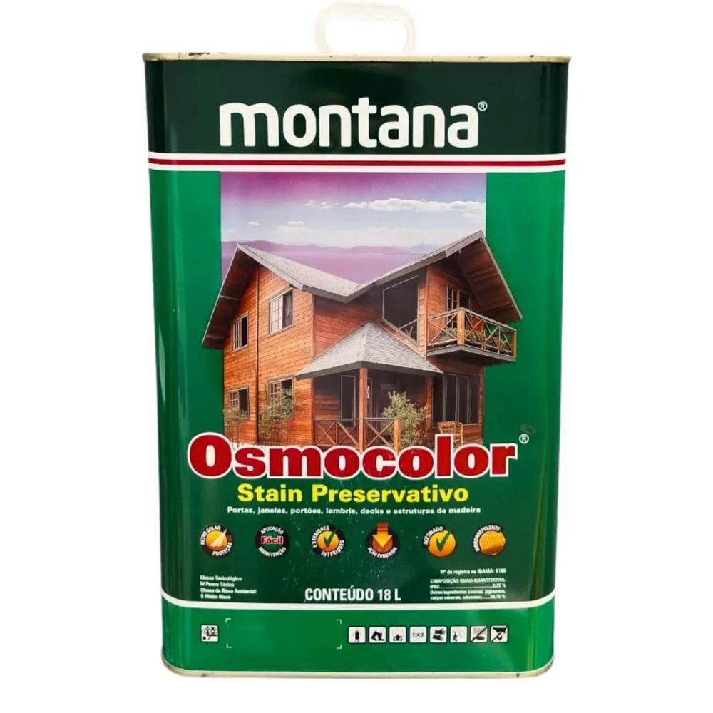 Stain Osmocolor Incolor Uv Glass Montana 18L | Luidar Tintas