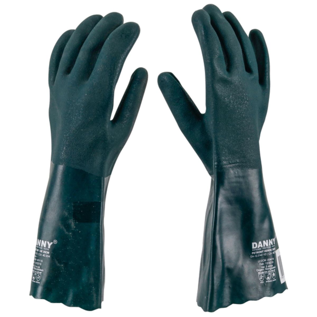 Luva de PVC Verde Petronit Danny - Proteção e Conforto | Mabore
