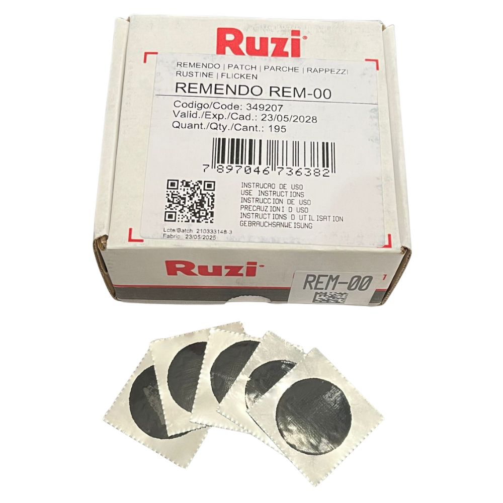 Remendo Redondo a Frio REM-00 Caixa com 195 Unidades Ruzi | Mabore