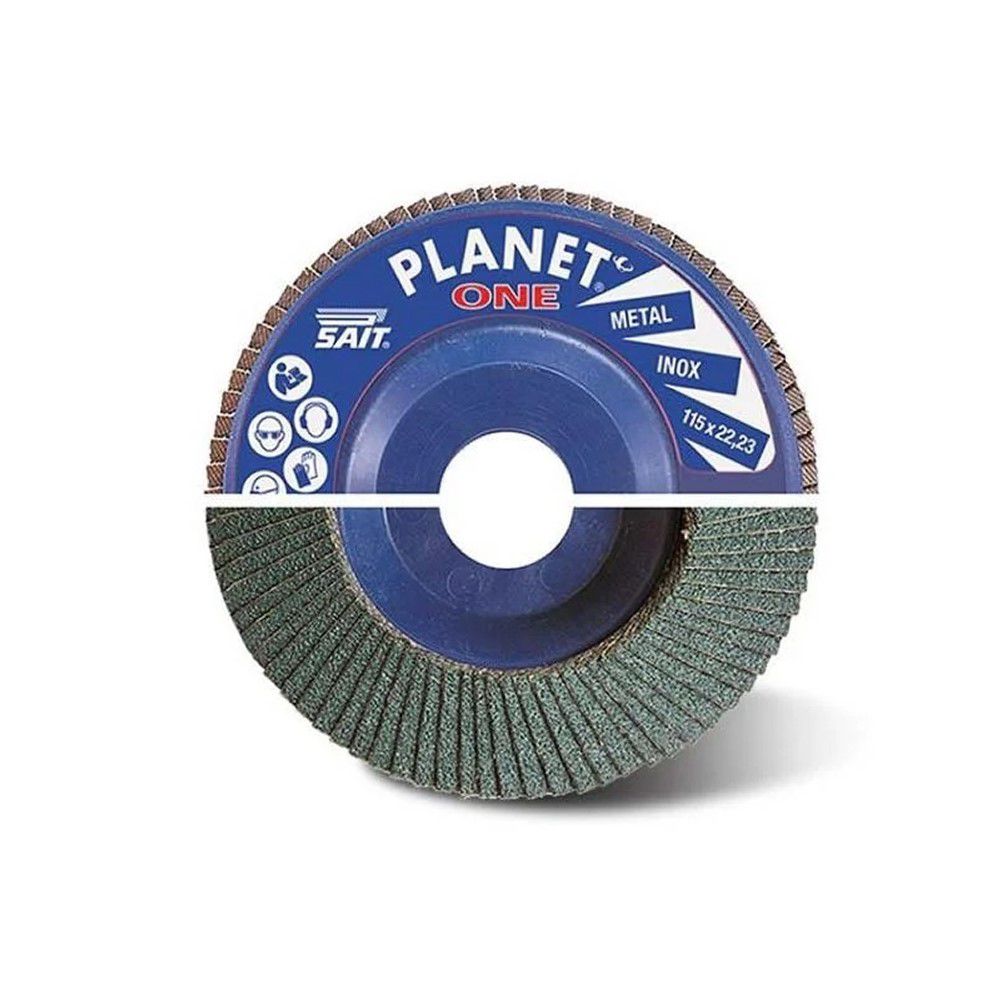 Disco Flap Saitlam Pl 1 Z 4.1/2" x 7/8" Grão 60 Sait | Mabore