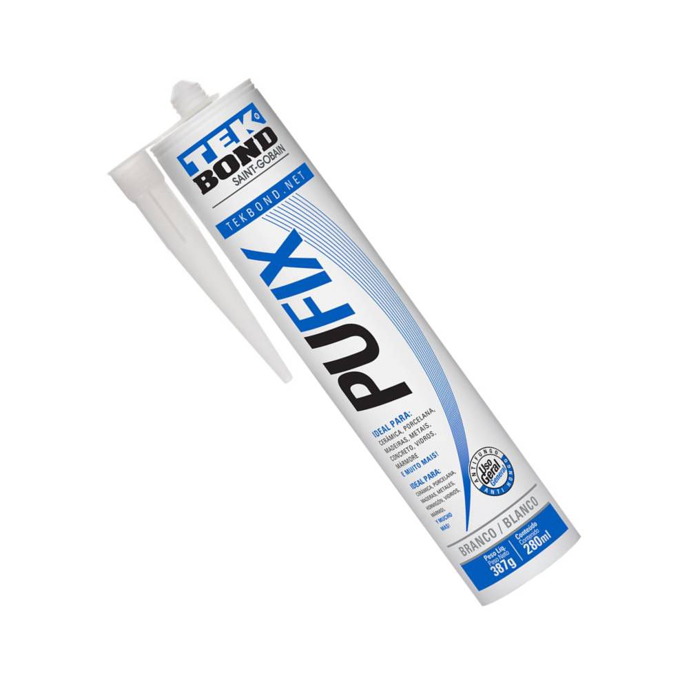 Adesivo Selante PU-Fix Branco 387G 21071038700 Tek Bond | Mabore