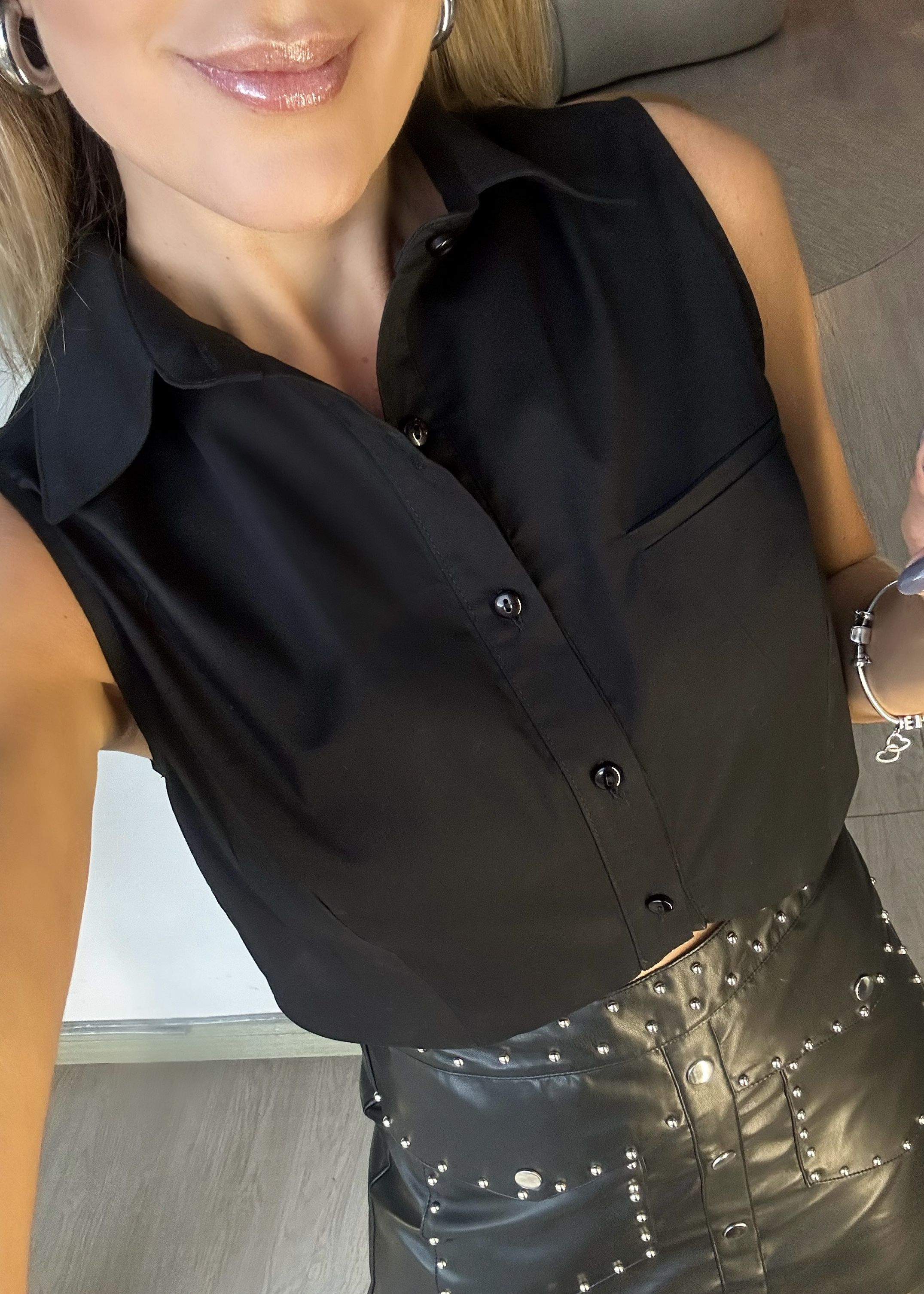 Camisa Tricoline Colete | MADONNA BASIC