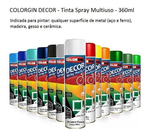 Tinta Spray COLORGIN DECOR | Marajá Tintas