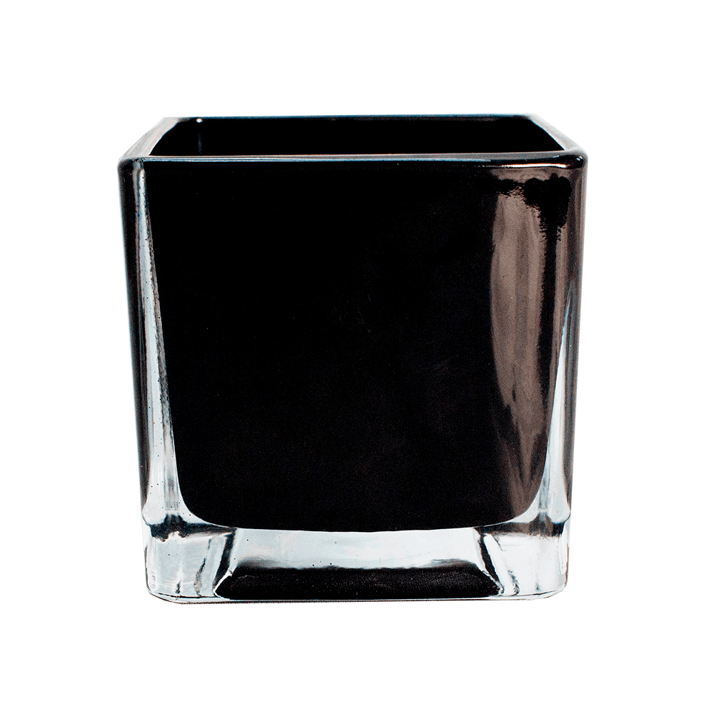 COPO DE VIDRO CUBE 130ML PRETO MTZ-2131 | MEGA ESSENCIAS