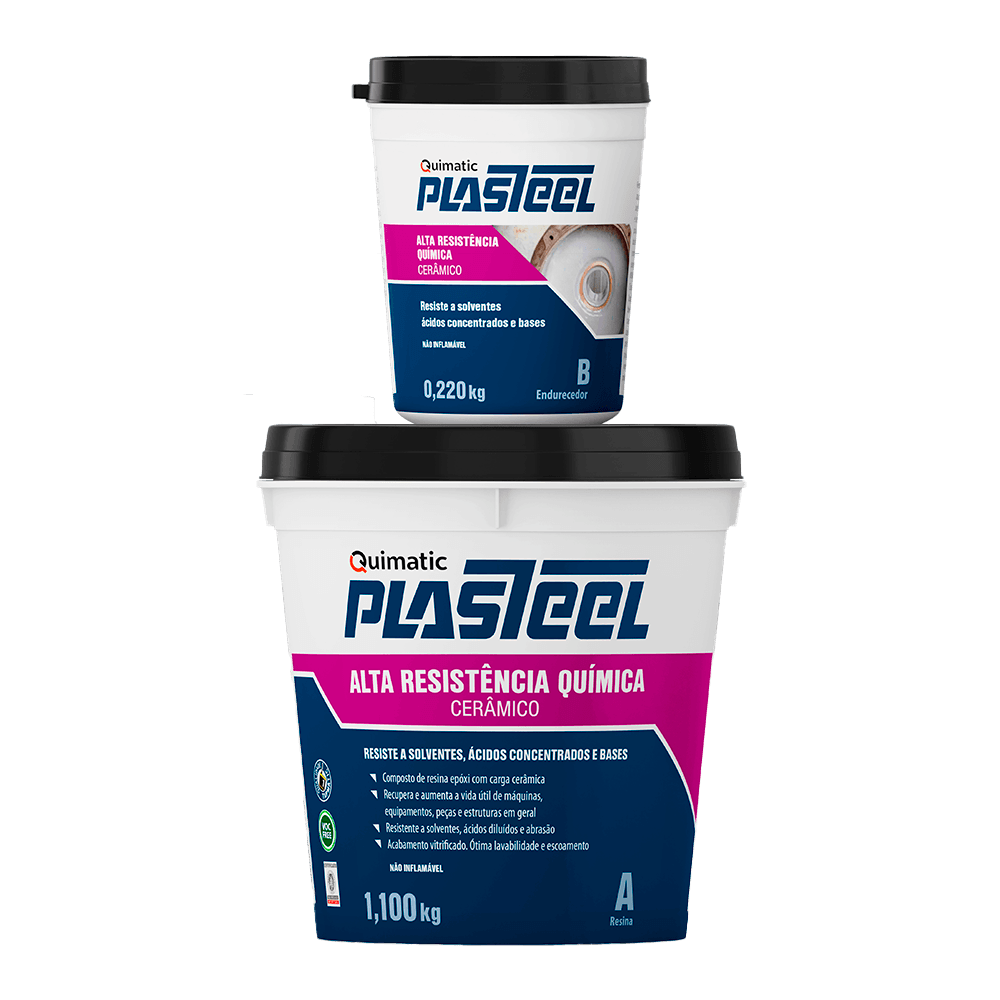 PLASTEEL ALTA RESISTENCIA QUIMICA 3:1 PTE 1,457KG REF. PA2 QUIMATIC ...