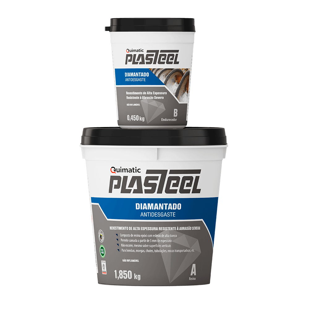 PLASTEEL DIAMANTADO 4:1 - AB 2,3KG REF. PD2 QUIMATIC | Conebras ...