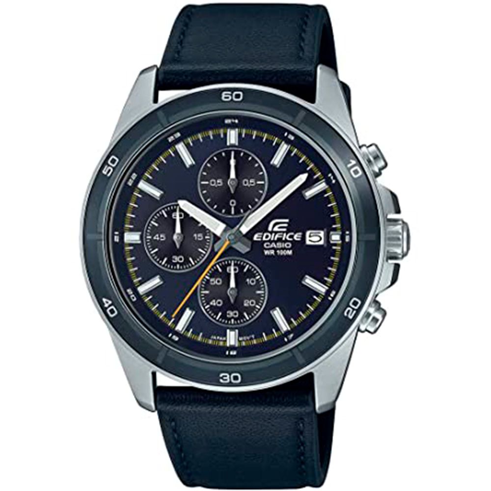 Relógio Casio Analógico Edifice Masculino Pulseira de Couro