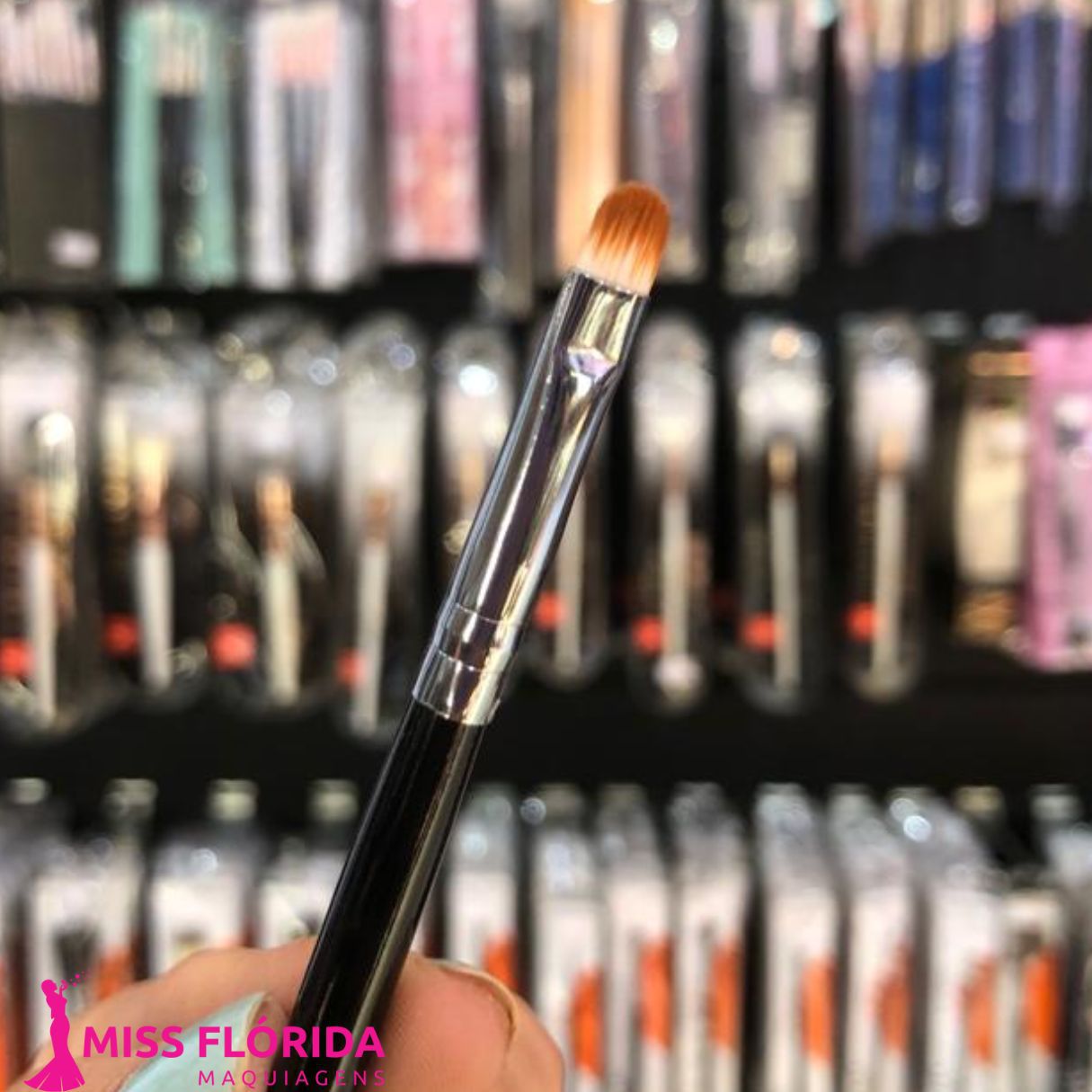 Pincel de Precisão para Olhos B113 Macrilan | MISS FLÓRIDA MAQUIAGENS
