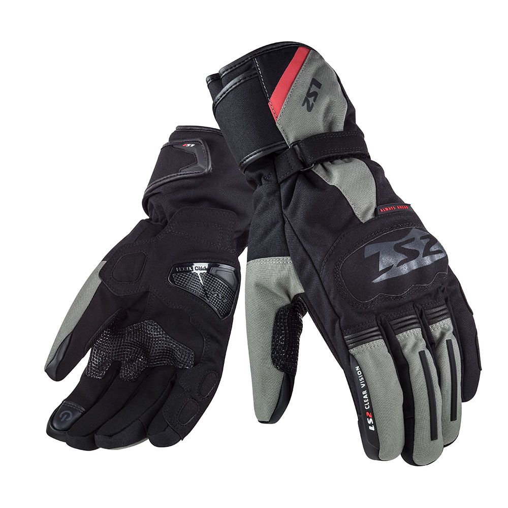 Luva Ls2 Snow - Preto/Cinza | Moto One