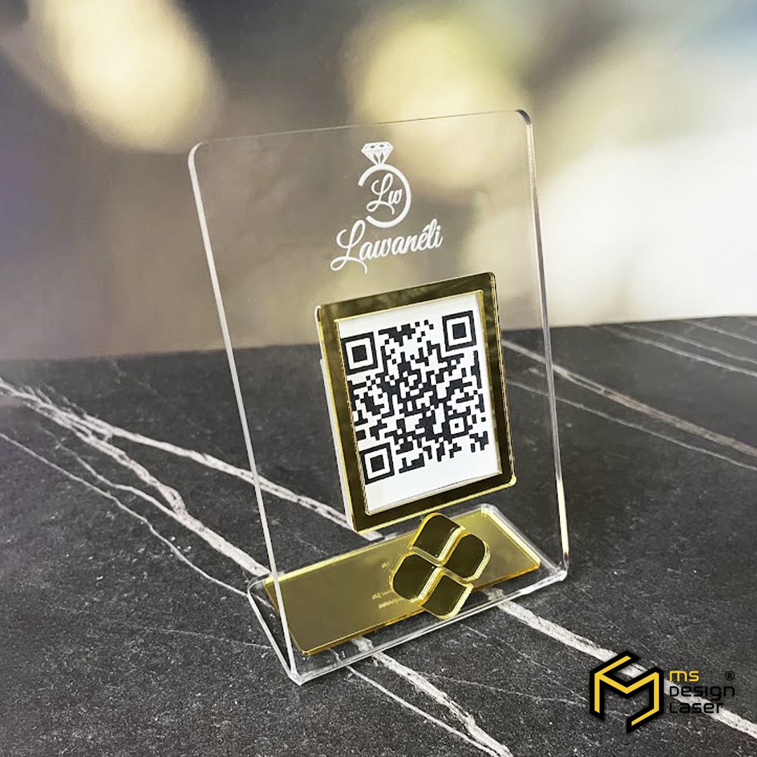 Placa QR Code Mod3 1QR - MS Design Laser