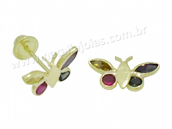 Brinco de Ouro Infantil 18k/750 BRI17 | NATALIA JOIAS