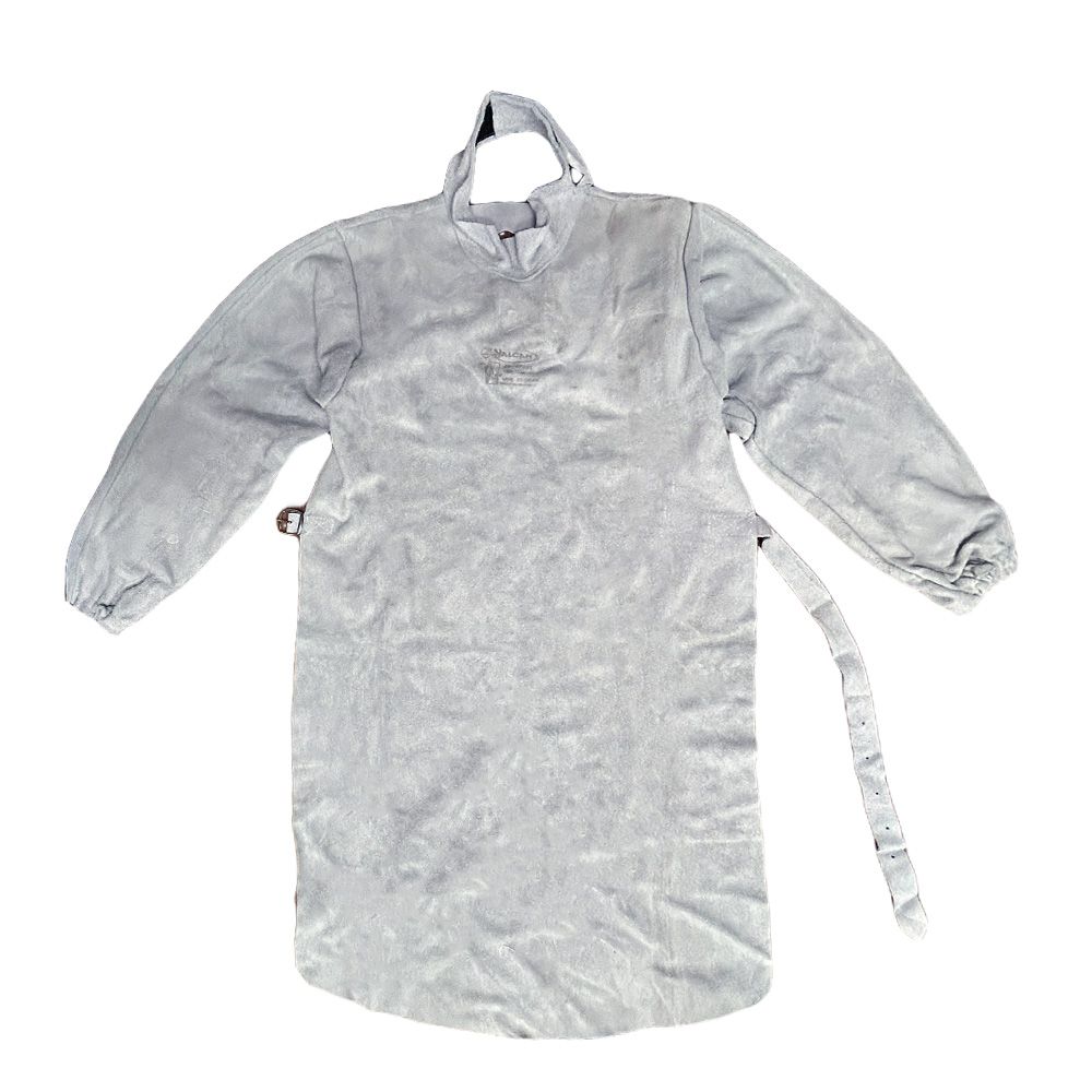 AVENTAL BARBEIRO DE RASPA COM ELÁSTICO NO PUNHO E GOLA PADRE 1,20 M X 0 ...