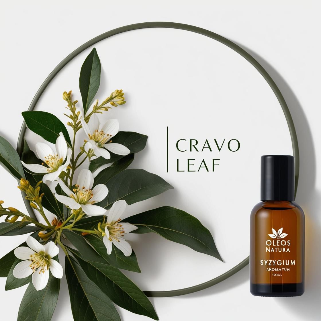 Óleo Essencial FOLHAS de CRAVO- CLOVE LEAF | ÓLEOS NATURA OFICIAL