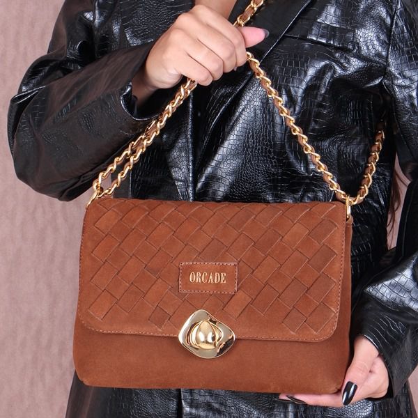 Bolsa Tramada Caramelo | ORCADE
